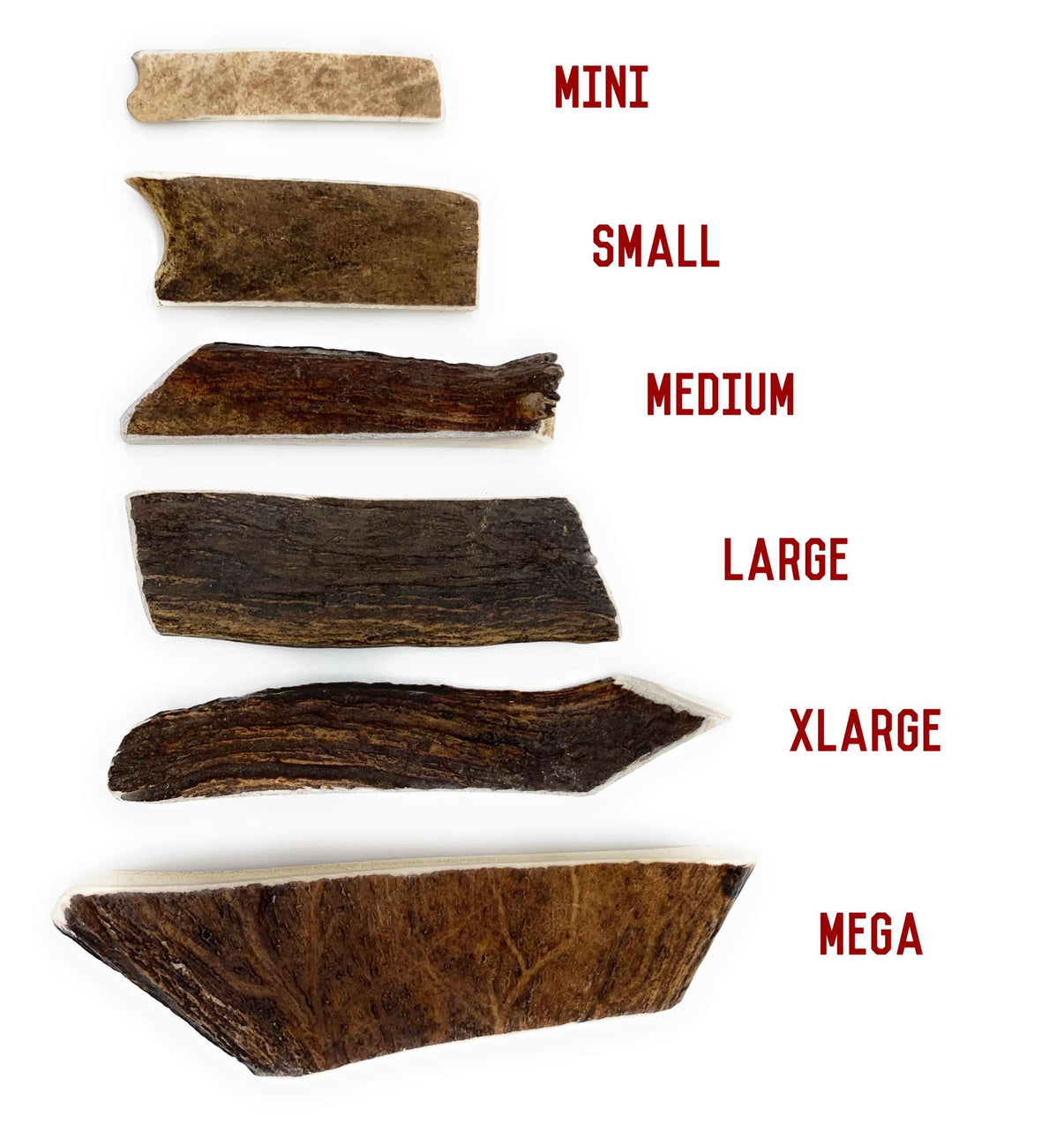 Medium Antler Dog Chew Assortment – Perfect Pet Chews